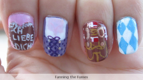 Fanning the Fumes - A Nail Art Blog: Oktoberfest Nail Art Contest Entry