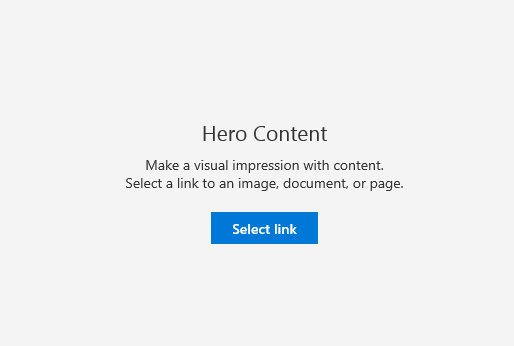 Intuitive "HERO" webpart - SharePoint Framework Modern UI