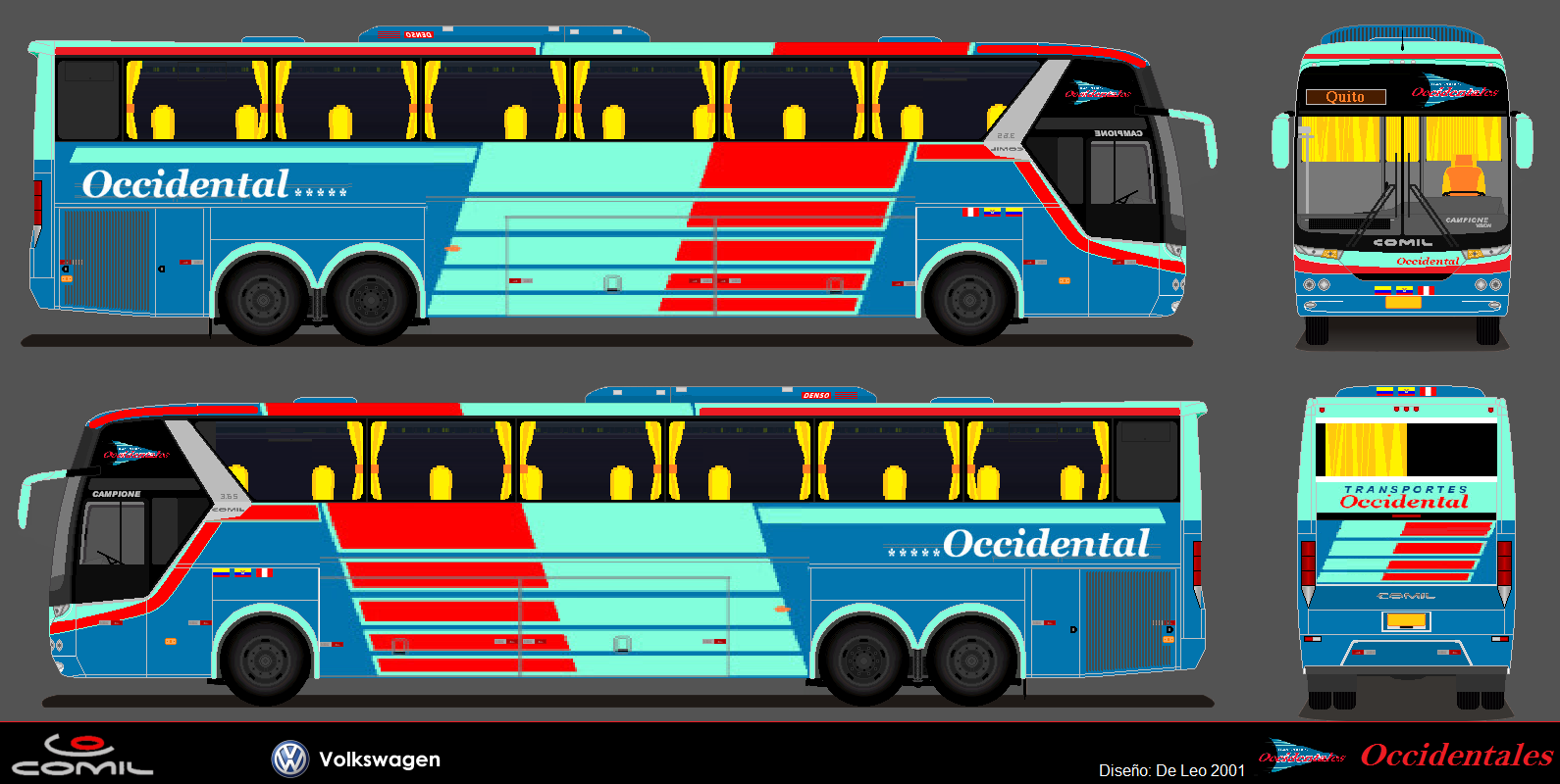 Diseños de buses del ecuador: 2016