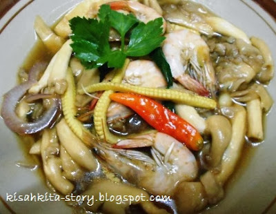 Idayuni: Resepi Cendawan Goreng Sos Tiram....Sedap...