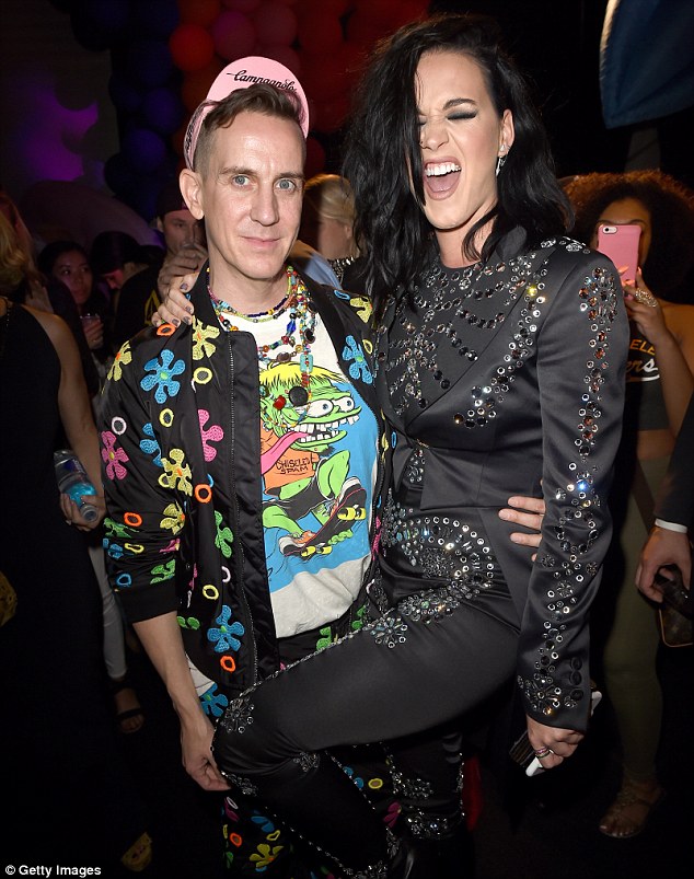 Katy Perry goes goth chic for the Moschino Resort 2017 show