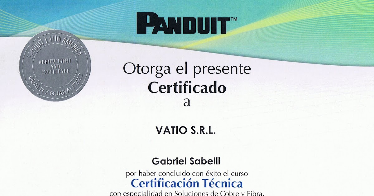VATIO: Certificamos como partner Panduit