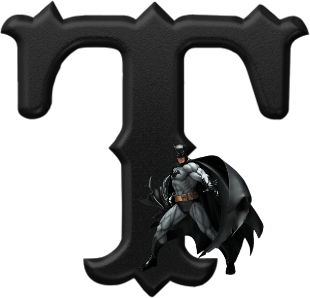 Abecedario Negro con Batman. Batman Alphabet. - Oh my Alfabetos!
