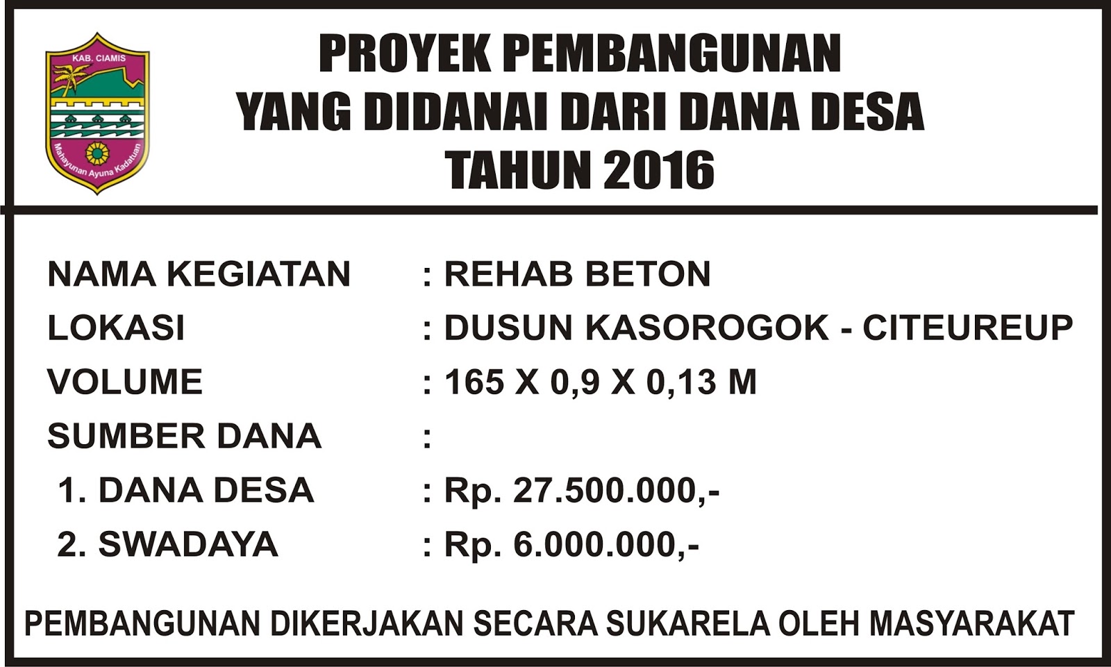 Contoh Spanduk Papan Proyek.cdr - KARYAKU
