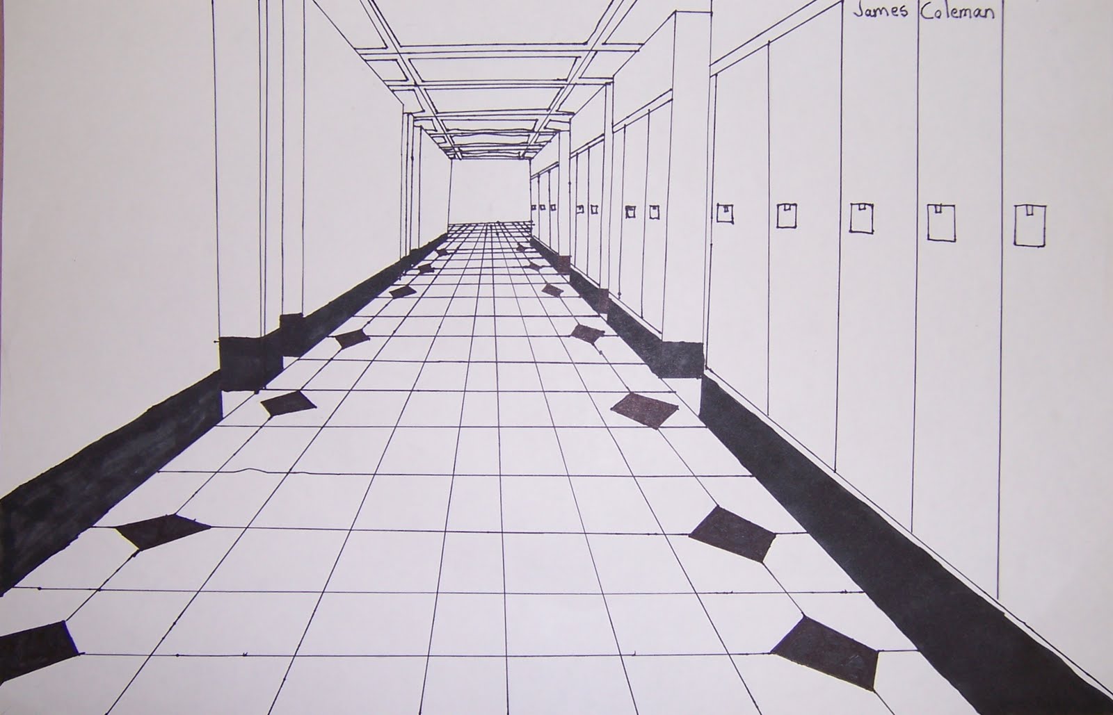 Amanda Caucci Art Instructor: Drawing Techniques Unit - One Point ...