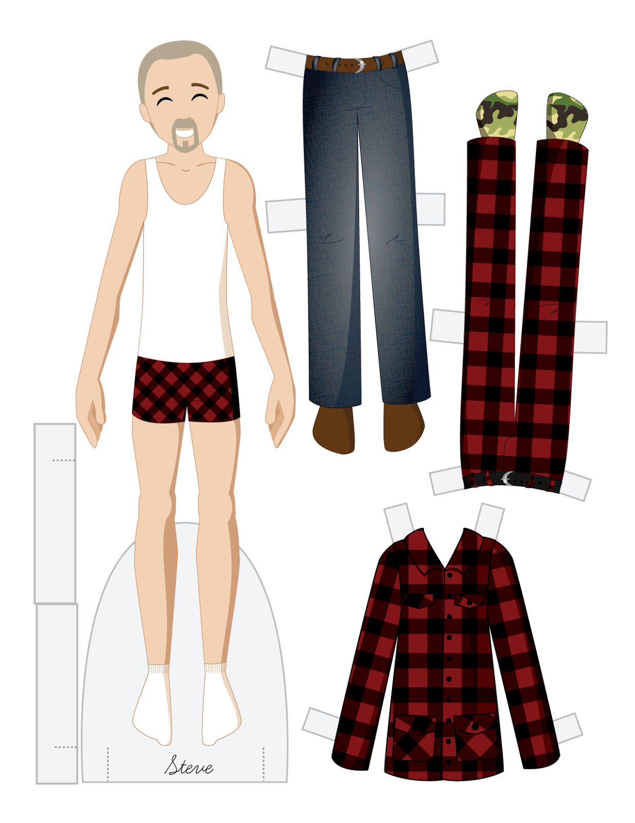 Paper Doll School: Fashion Doll Friday - Steve