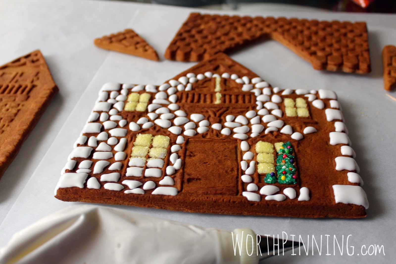 Stone Gingerbread House