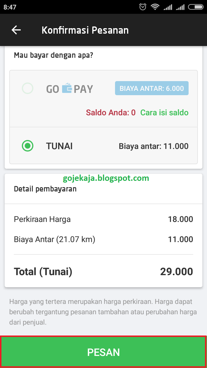 Cara Pesan Makanan Lewat Gojek Menggunakan Go-Food | Nanapedia
