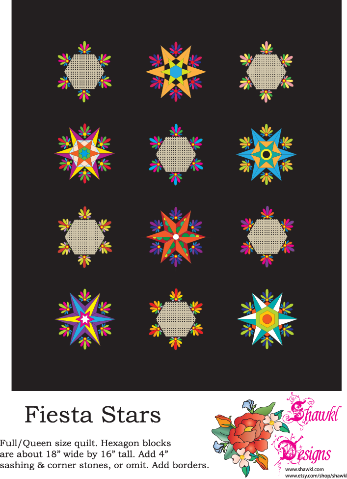 Shawkl Designs: Introducing -- Fiesta Stars!