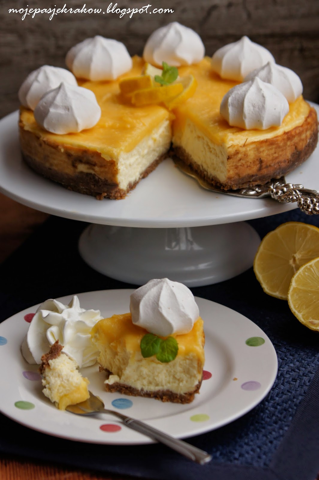 moje pasje: Sernik cytrynowy z lemon curd