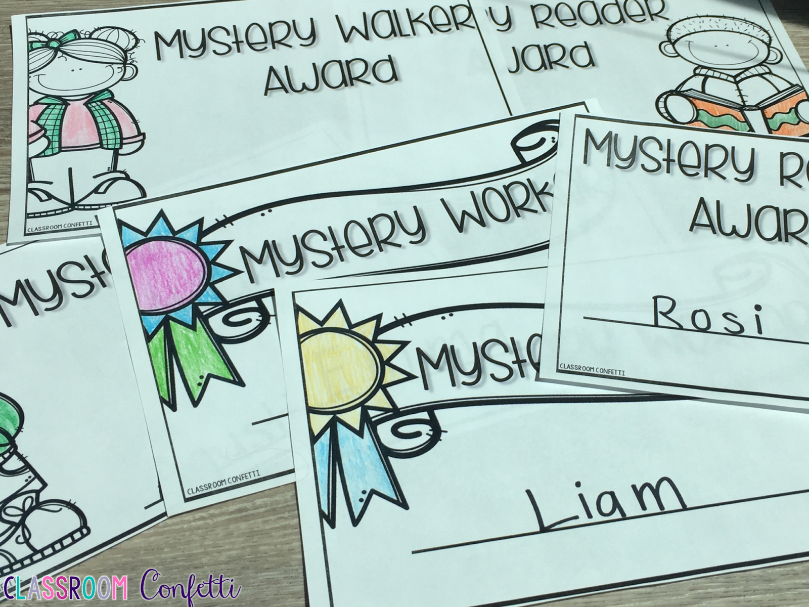 "Mystery" Workers, Readers, and Walkers plus a FREEBIE! - Classroom ...