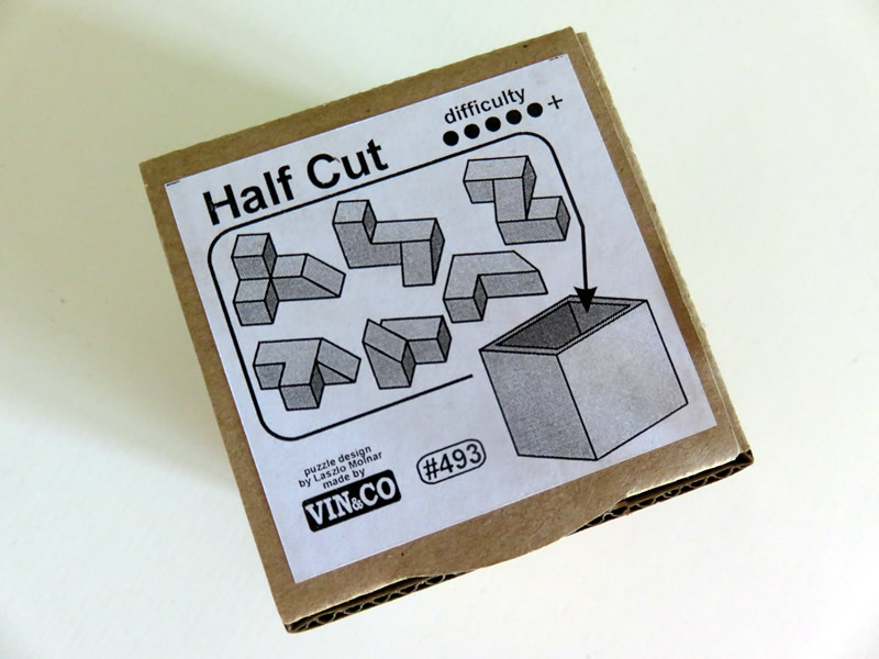 Random thoughts with my puzzle sense: Finally solved "Half Cut"