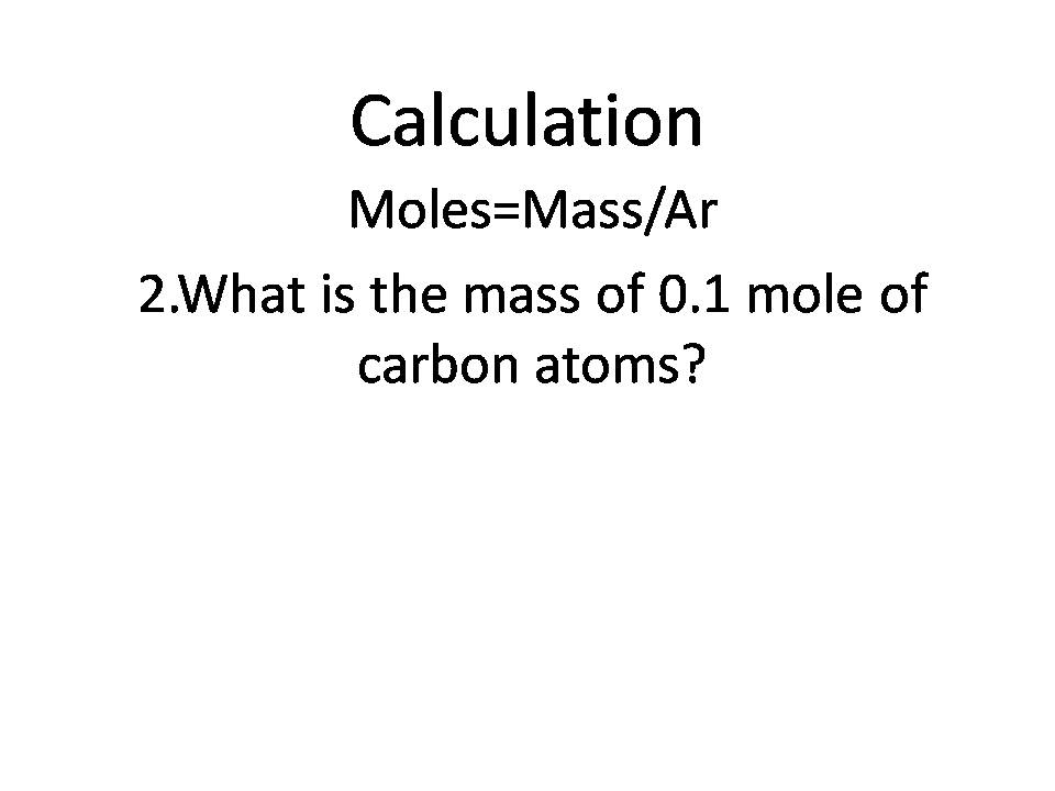 Grade 9: CHAPTER 3,MOLE CONCEPT