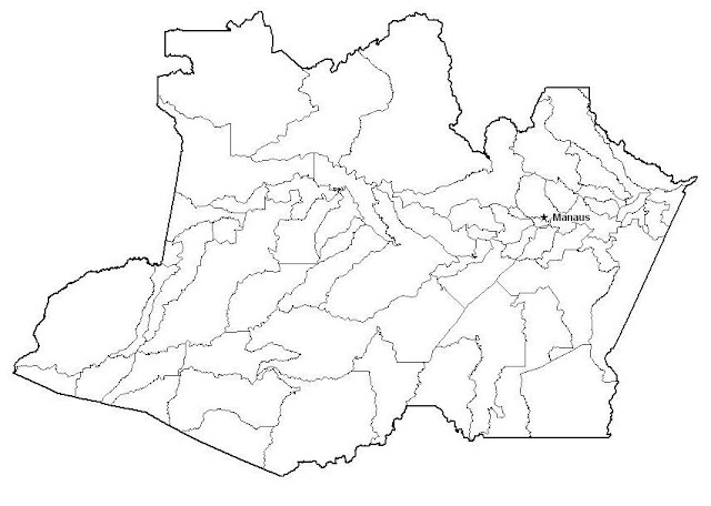 MAPA DO AMAZONAS PARA IMPRIMIR E COLORIR COM SEUS MUNICÍPIOS ~ imagens ...