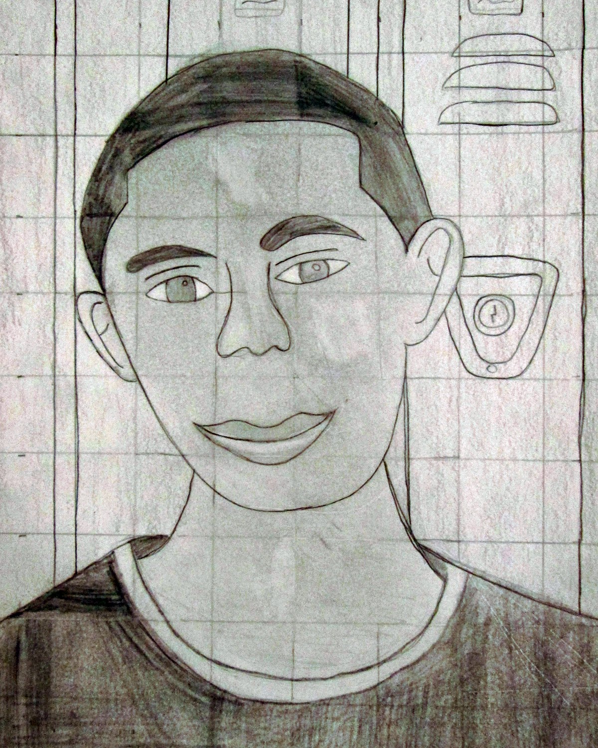 Art at Leestown: Grid Self-Portraits