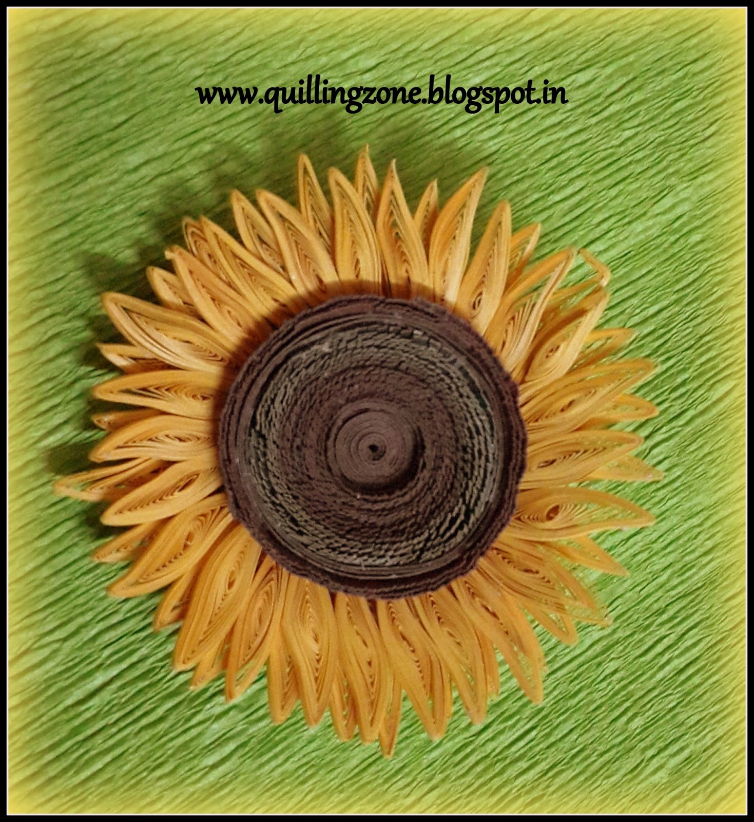 My Quilling Zone: Sun flower for the summer