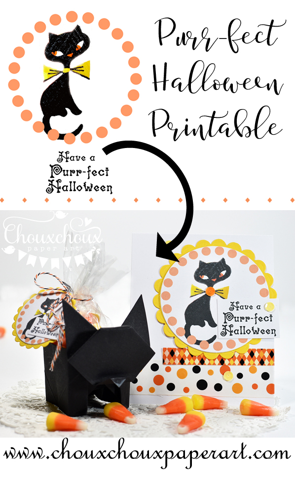 Lori Hairston: Black Cat Halloween Printable + Origami