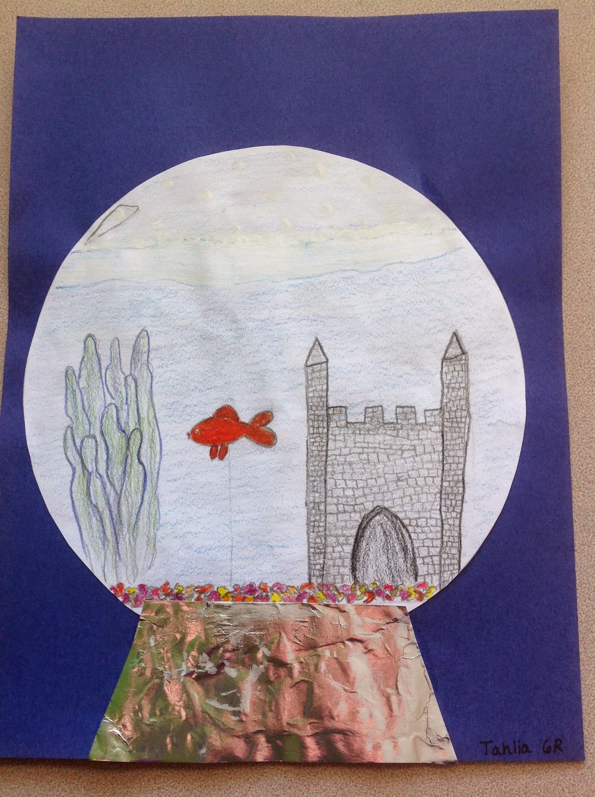 The Artsy Fartsy Art Room: 6th Grade Snow Globes