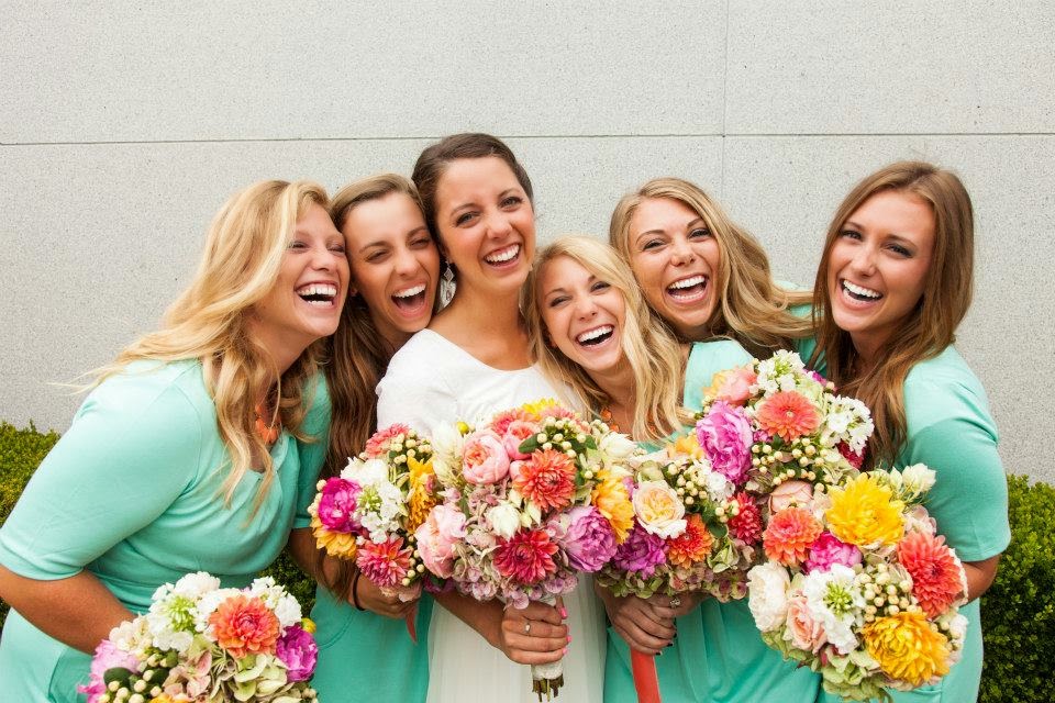 Flowers By Nikelle: Layton + Meredith: Colorful and Classy in California