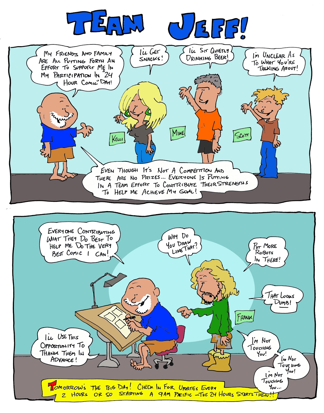 Inside Jeff Overturf's Head: Thank You for Your Support - 24 Hour Comic ...