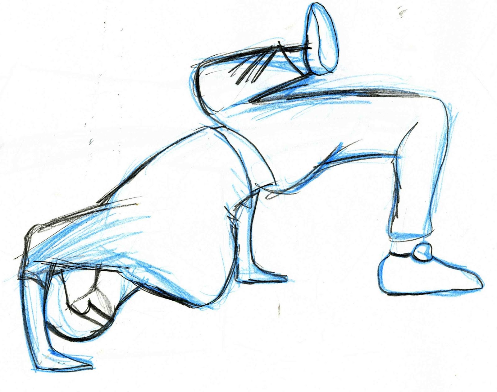 Motion Man's Flipbook: Bboy Gesture Drawings