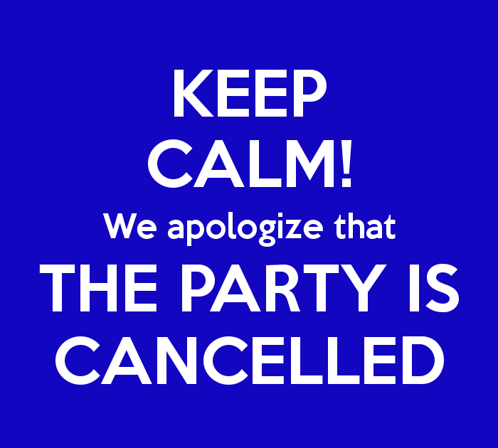 Christo's Second Live: Party at T.R.A.C.S is cancelled