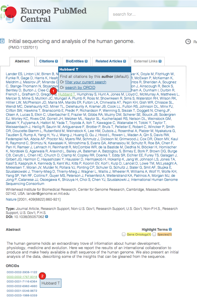 ORCIDs in Europe PMC – Europe PMC News Blog