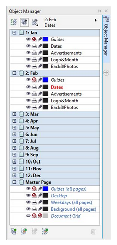 Computer and English Training: Object Manager Pada CorelDRAW
