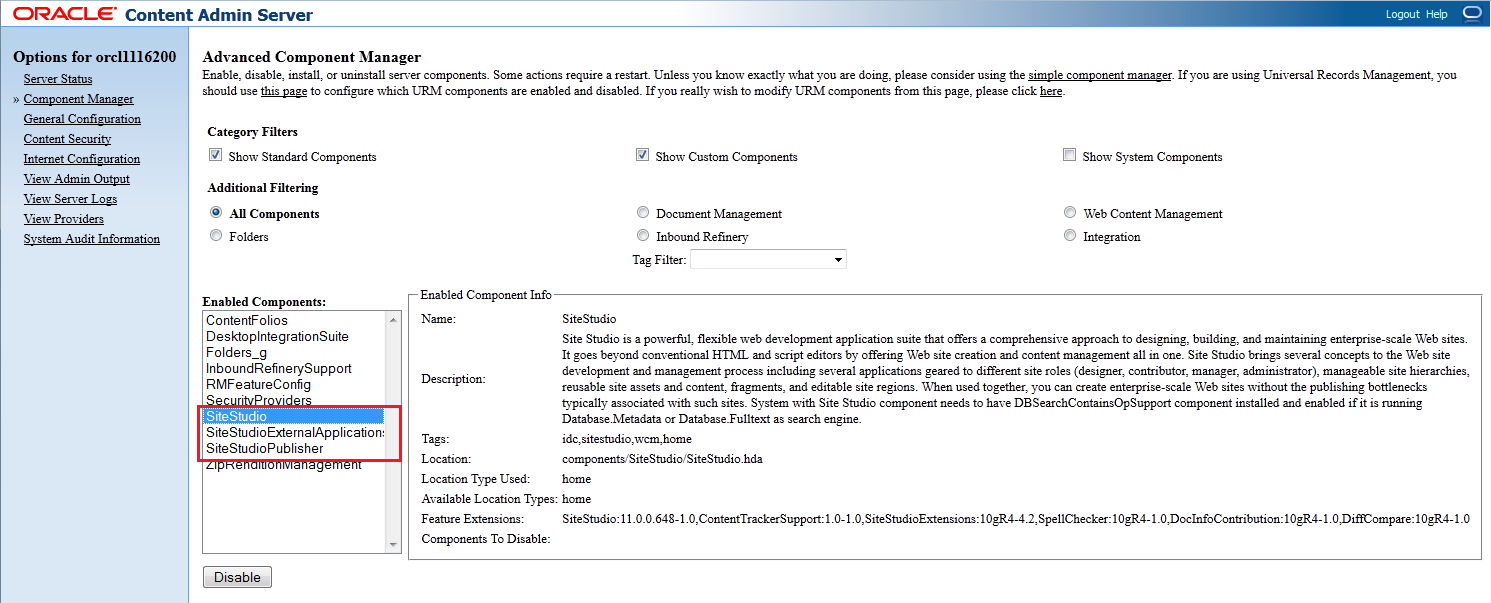 Hostile Coding: Oracle UCM: Site Studio for eXternal Applications (Part 1)