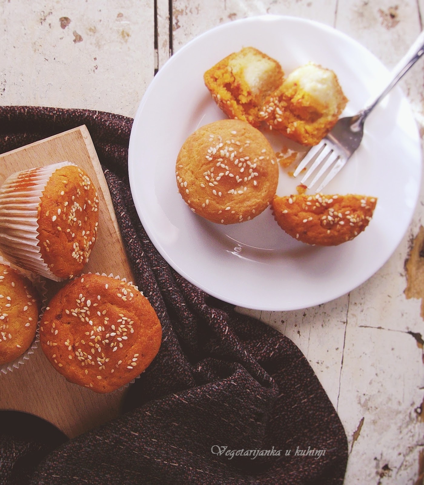 Kukuruzni mafini sa sirom, bez jaja