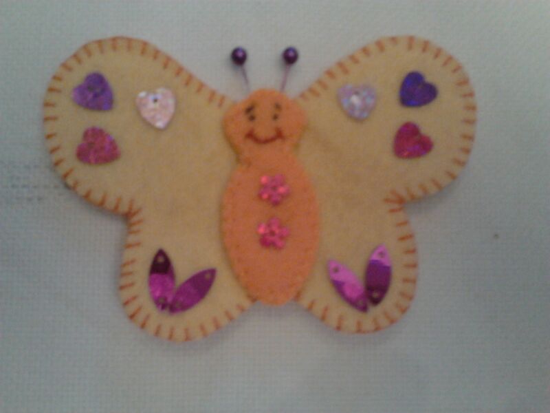 Fieltro Mamis Manualidades: Mariposas de fieltro