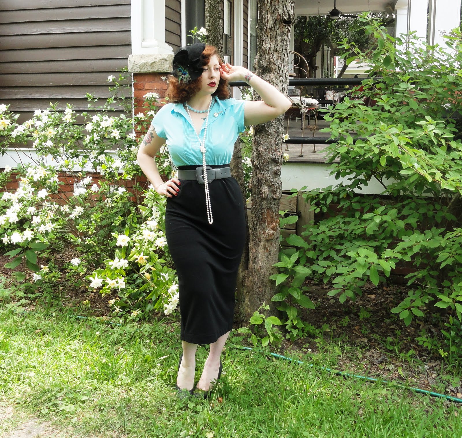 The Modern Day Flapper: A Flapper's~ 1930's Peacock Feathered Rosette ...