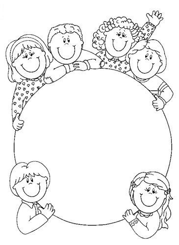 Frame and Coloring Page for kids - Tipss und Vorlagen
