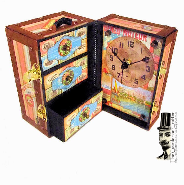 The Gentleman Crafter: New Tutorial Up: The Vintage Trunk Desk Clock