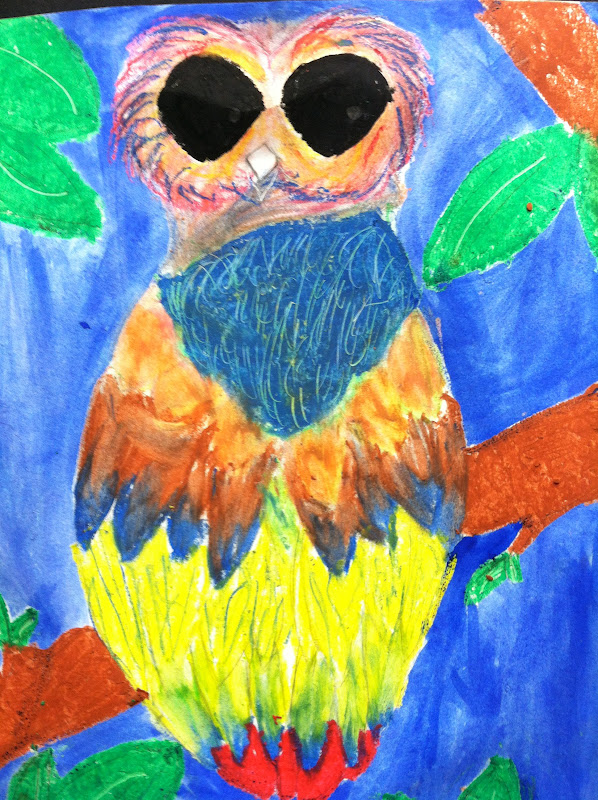 Mrs. Wille's Art Room: Oil pastel owls