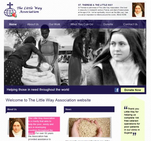 Little Way Association new website