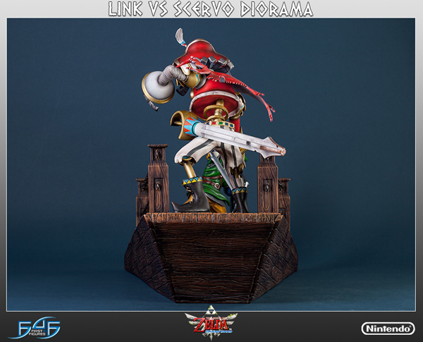 Legend of Zelda: Skyward Sword - Link Vs Scervo Diorama (First 4 Figures)