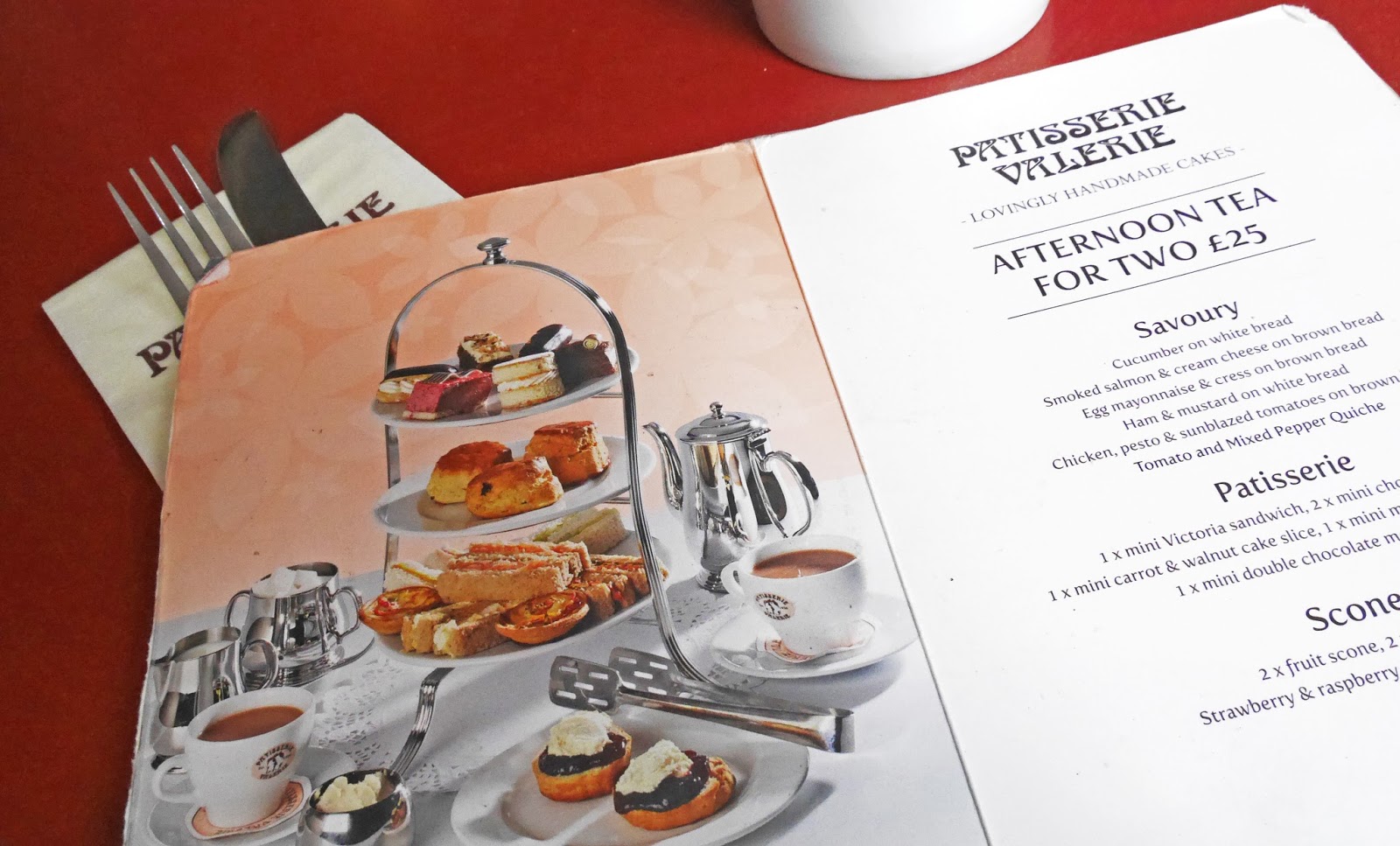 Afternoon tea at Patisserie Valerie - Kat Masterson