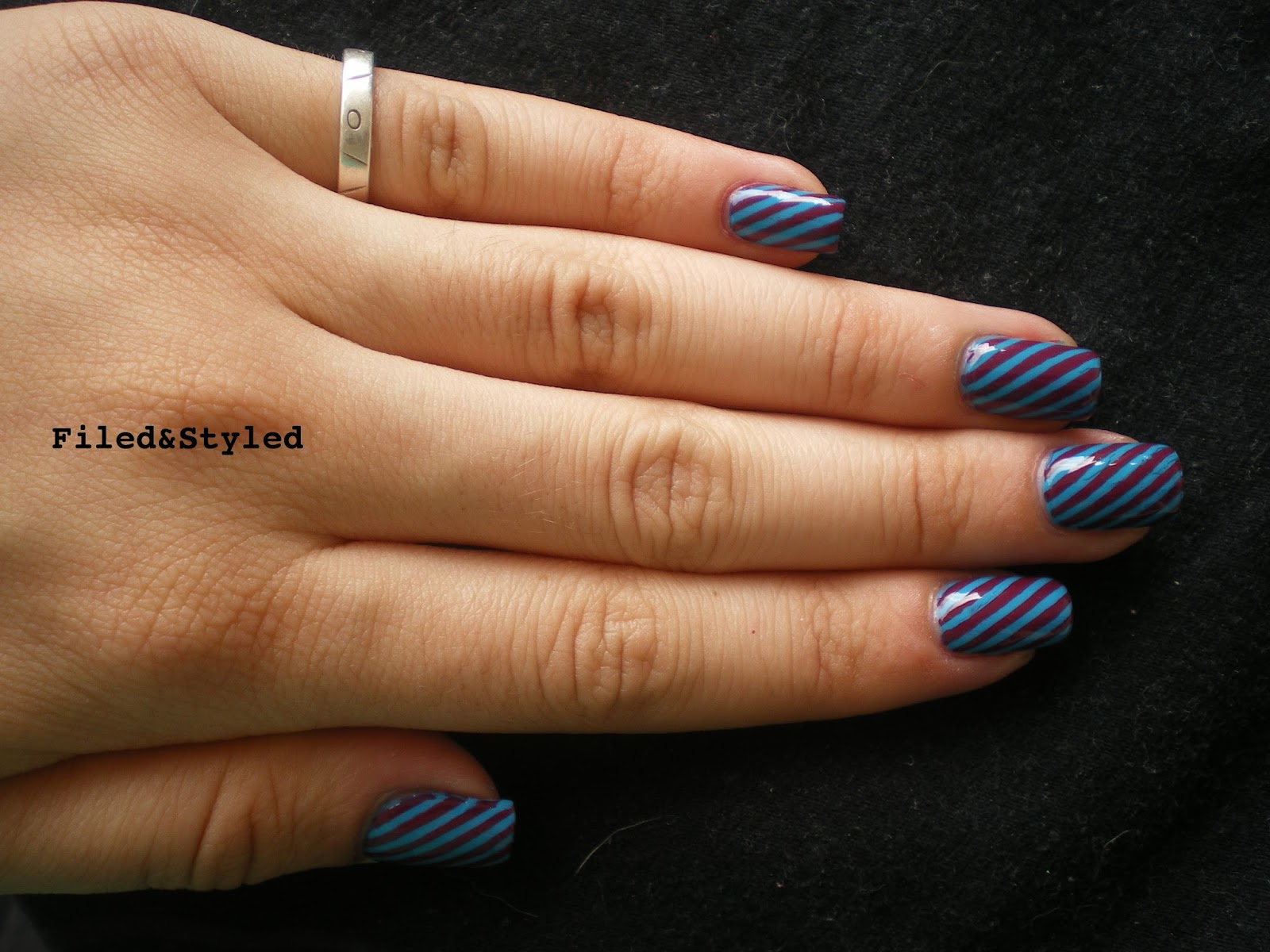 31dc2013 Striped Nails | Filed & Styled Filed & Styled: 31dc2013 ...