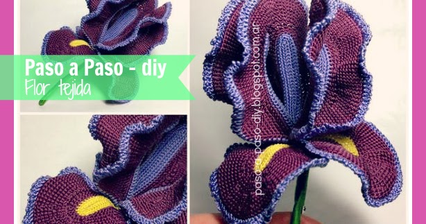 Flor tejida al Crochet - DIY
