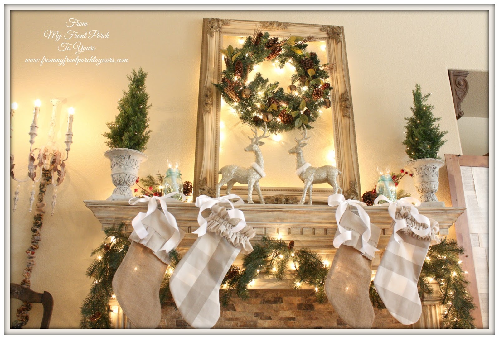 From My Front Porch To Yours: 3rd Annual Christmas Mantel Party