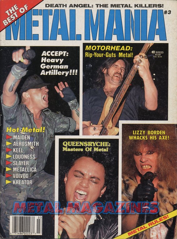 METAL MAGAZINES: ACCEPT magazine covers