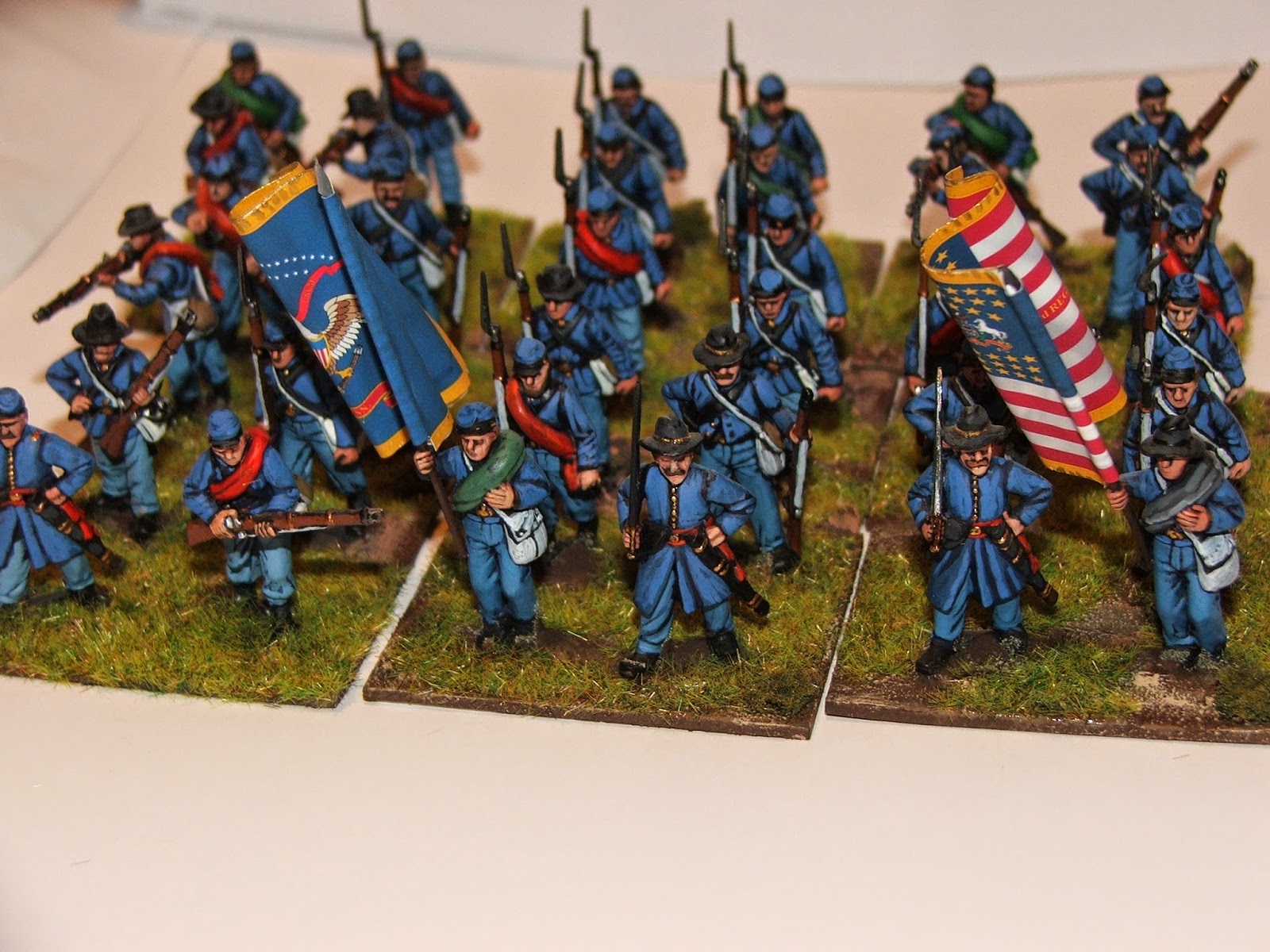 paintinglittlesoldiers: 28mm Perry ACW - 83rd Pennsylvania.