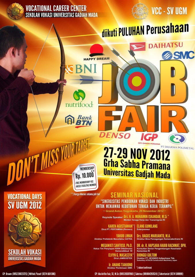 Mari Berbagi: JOB FAIR dan Seminar Nasional