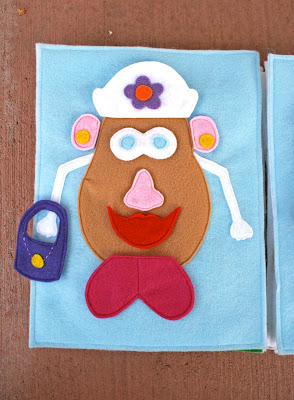Sunshine, Lollipops, and Rainbows: Mr. Potato Head - Quiet book pages ...