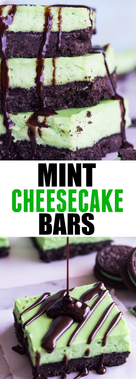 Mint Cheesecake Bars Recipe - Girls Dishes