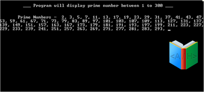 Assignment Hub: Prime number between 1 to 300 in C