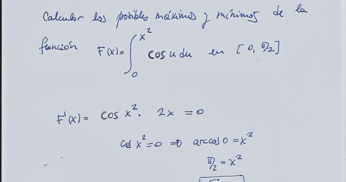 El Blog Del Profe De Matemáticas Segundo Teorema Fundamental Del