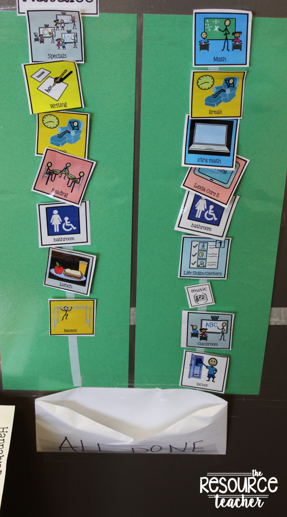 The Resource Teacher: Visual Mini-Schedules