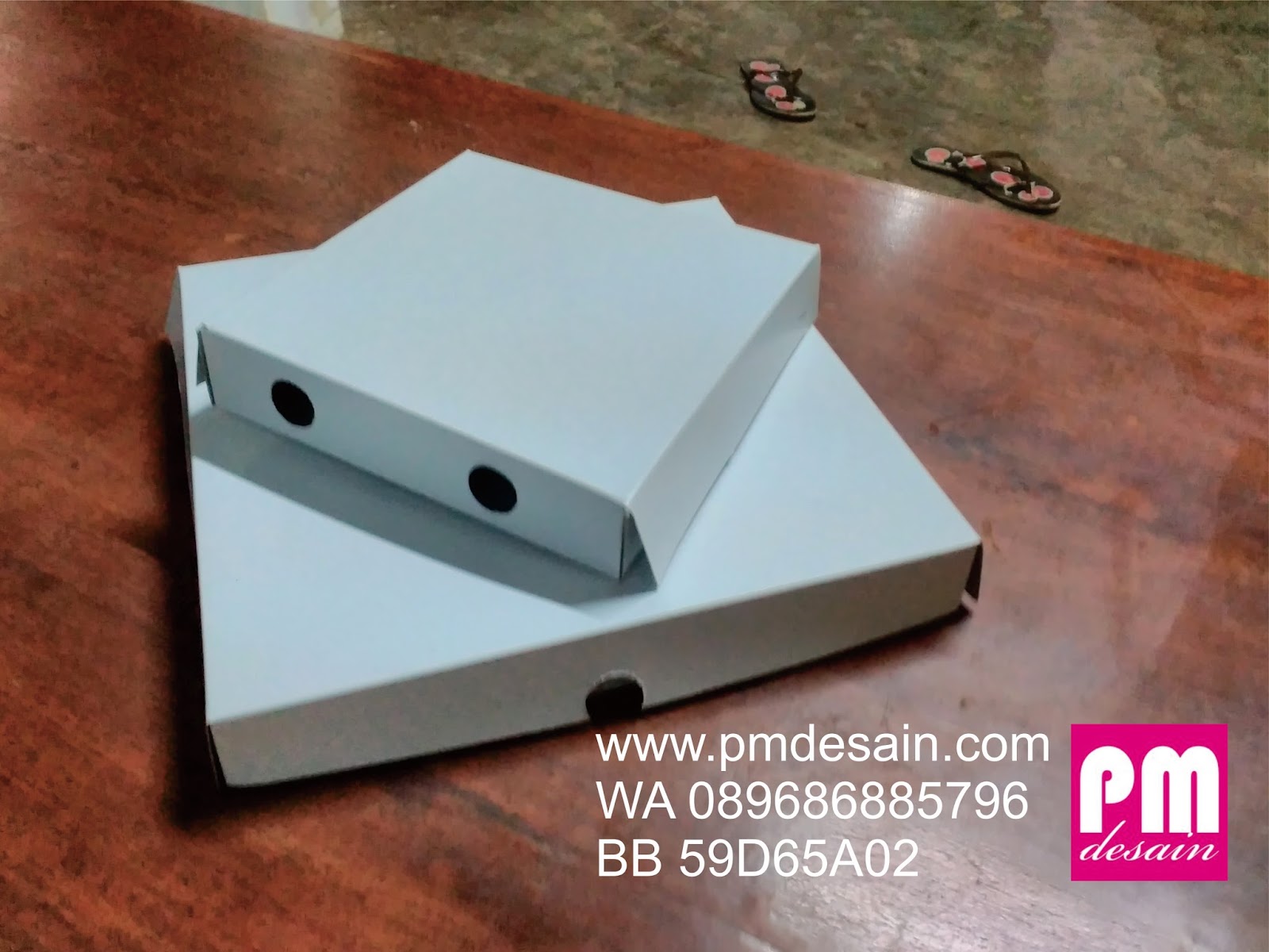 BOX PIZZA POLOS PUTIH